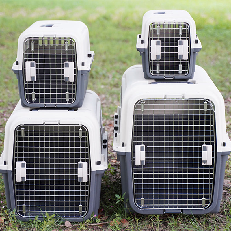 Cheap Durable Metal Door PP Materiel Large Pet Dog Air Travel Box Heavy ...