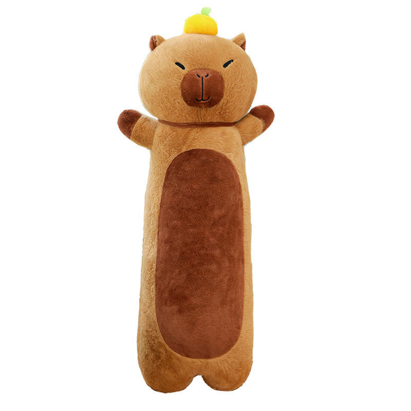New Style Long Cute Oblong Capybara Plush Pillow, Stuffed Animal Toy ...