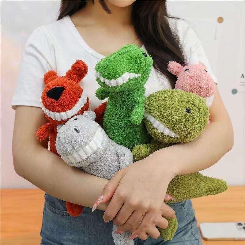 Smile White Teeth Jungle Forest Animal Dolls Dinosaur Lion Fox Pig ...