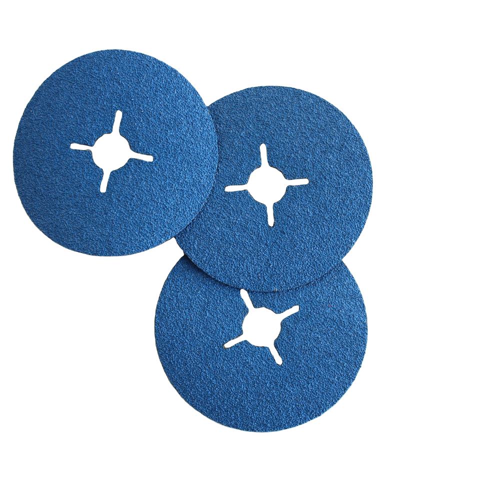 5 Inch Zirconia Resin Fiber Discs Cross Hole Abrasive Disc for Angle ...