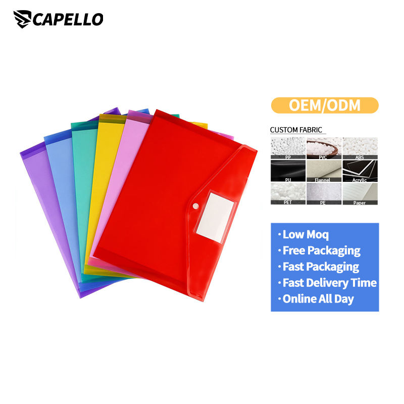 11-Hole A4 Plastic Wallet Document Organizer Thick PP Envelopes with ...