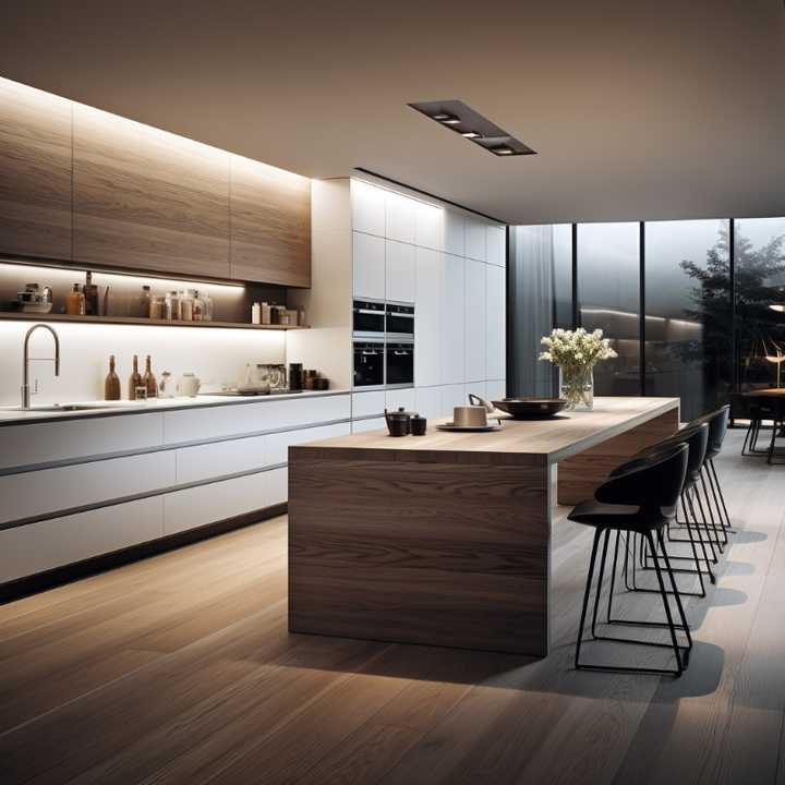 Island Kitchen Design Modular Kitchen Cabinets Modern RTA Kitchen ...