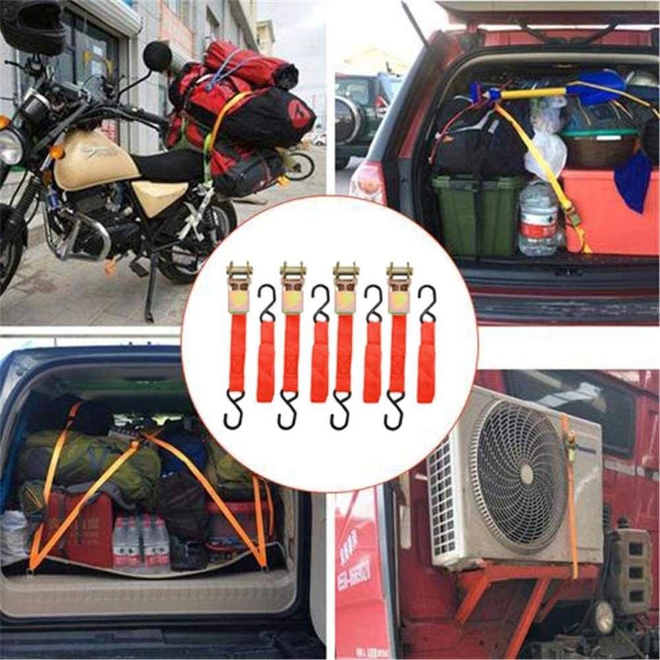 Hevay Duty Polypropylene Fiber Ratchet Tie Down Straps with S Hook ...
