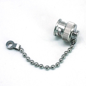 BNC female metal dust cap with the chain