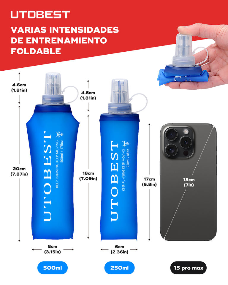 UTOBEST 500ml Eco-Friendly Sports Hydration Bladder