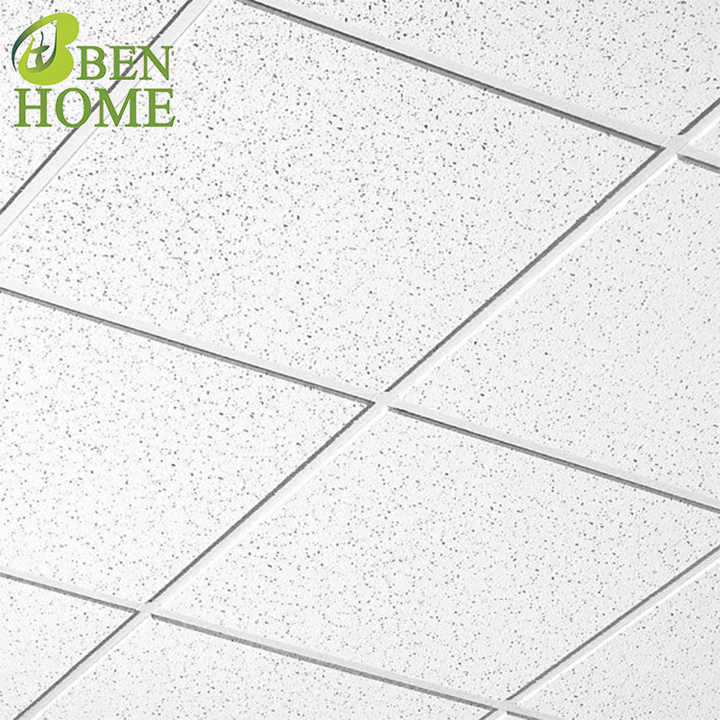 Decorative Soundproofing Cleanroom Mineral Fiber Ceiling Tiles 60x60 ...