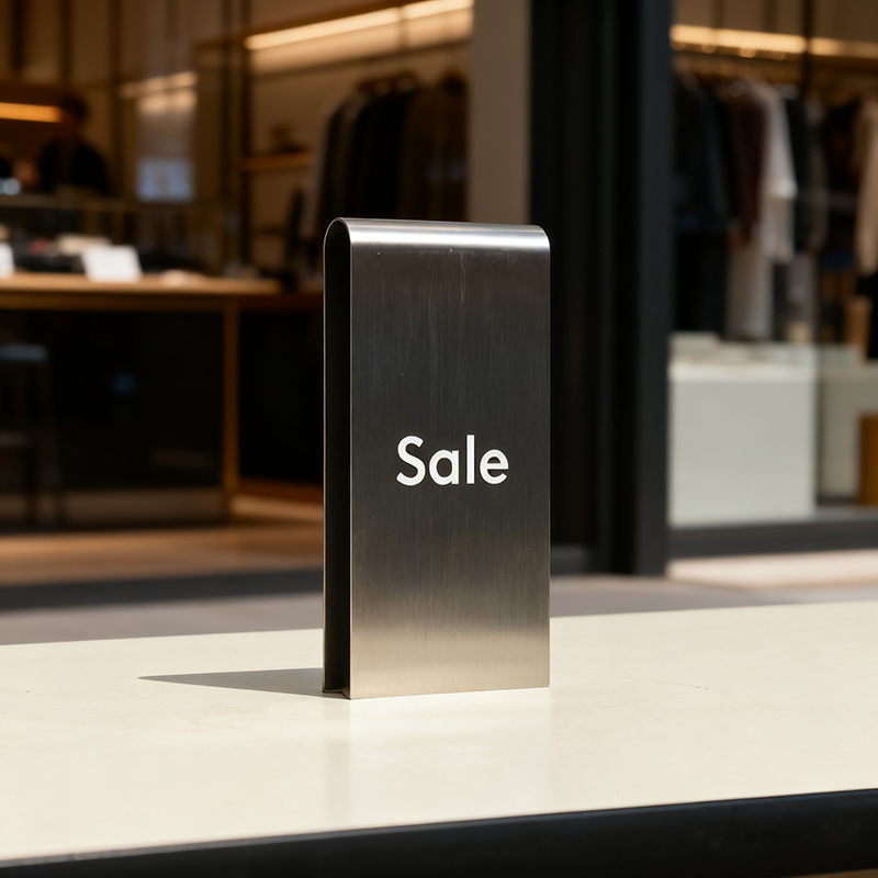 Stainless Steel U Shape Display Sign Holder with SALE Letter for ...