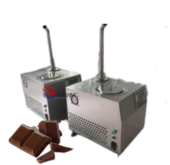 Table Portable Chocolate Tempering Continuous Machine for Nut Chocolate ...