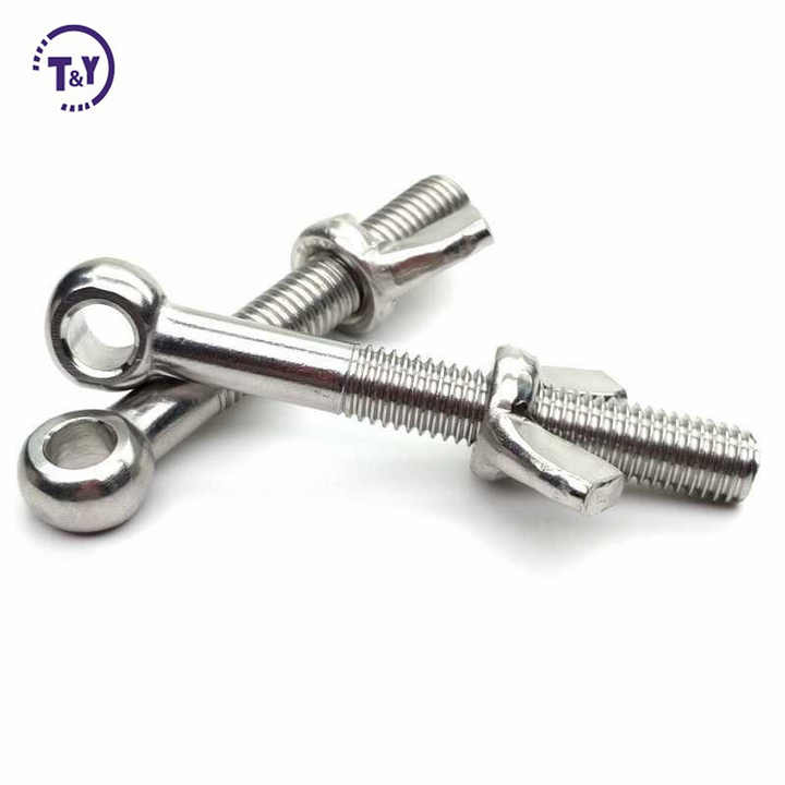 304 Stainless Steel Eye Bolt with Wing Nut - DIN444 DIN580
