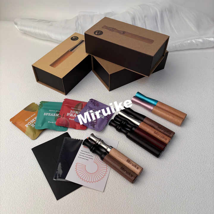 Wood Aromatherapy Inhaler - Quit Smoking with Flavour Packs