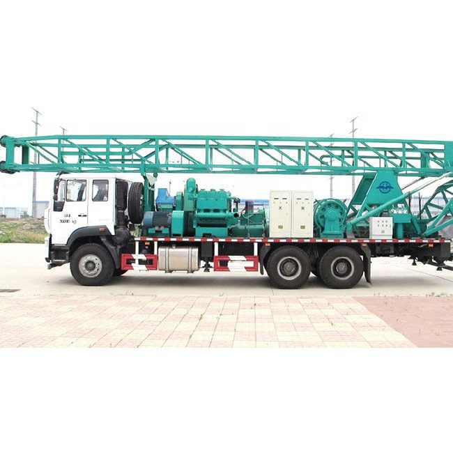Vehicle Mounted Diesel-Powered Water Well Drilling Rig 1000m with ...