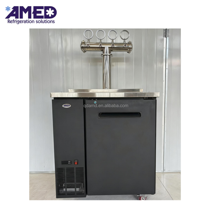 4 Taps Portable Draft Kegerator Beer Tower Cooler Drinks Dispenser ...