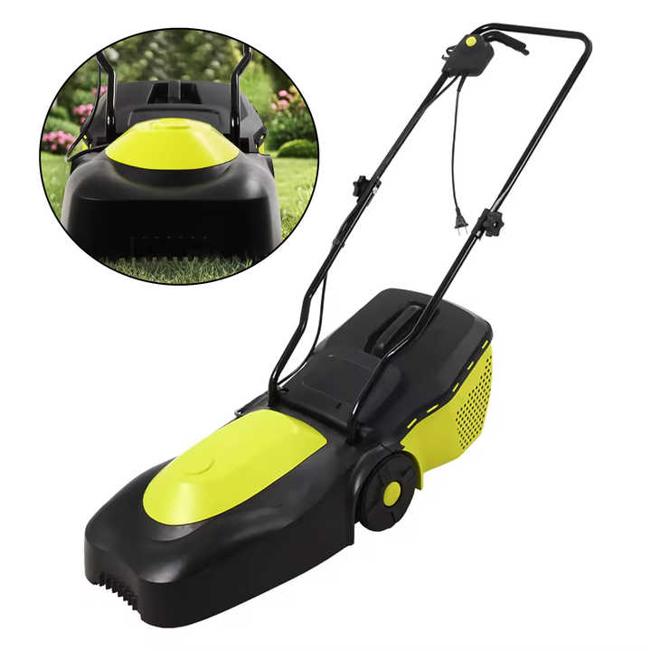 Vertak Electric Hand Push Lawn Mower with Foldable Grass Frame Garden ...