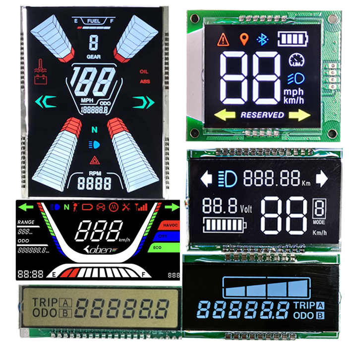 Factory Customized Size 7 Segment Monochrome Touch Lcd Display Tn Htn ...