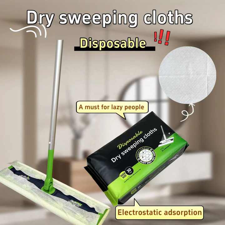 Disposable XL Dust Removal Mop Cloths Multi-Surface Dry Cloth Refills 9 ...