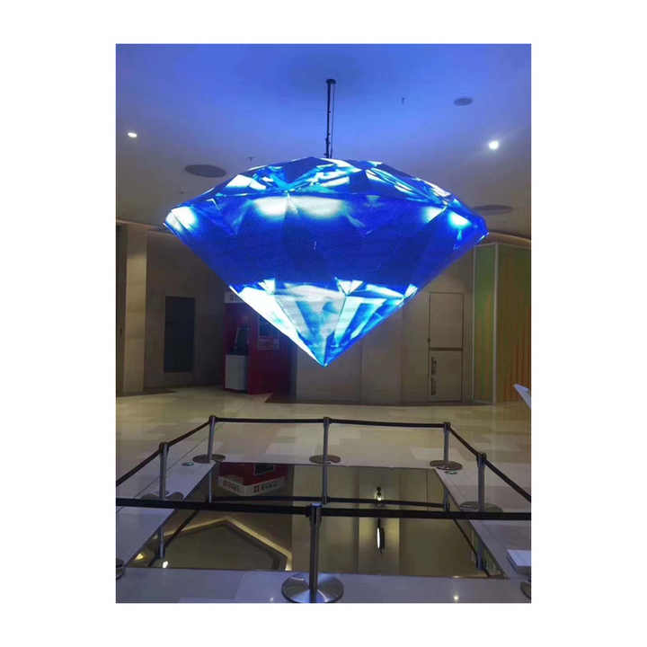 Customizable Creative Diamond Shape LED Display Screen for Advertising ...