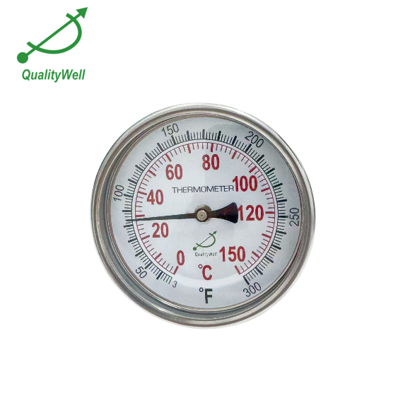 Tri-clamp Connection Type Bimetal Thermometer Hermetically sealed with ...