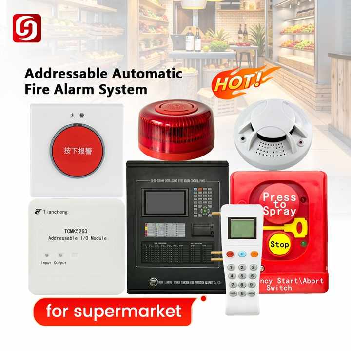 Intelligent Addressable Fire Alarm System 1-8 Loops Fire Alarm Control ...