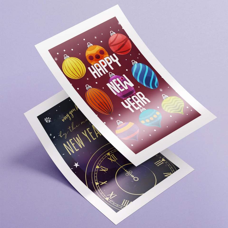 Laser Digital Printing Coated Paper Double-Sided Card Menu 80g157g 300g ...