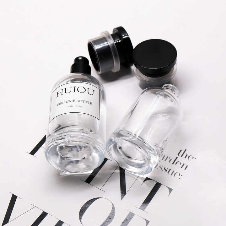 Luxury Recyclable Customized Black Perfume Bottle 50ml