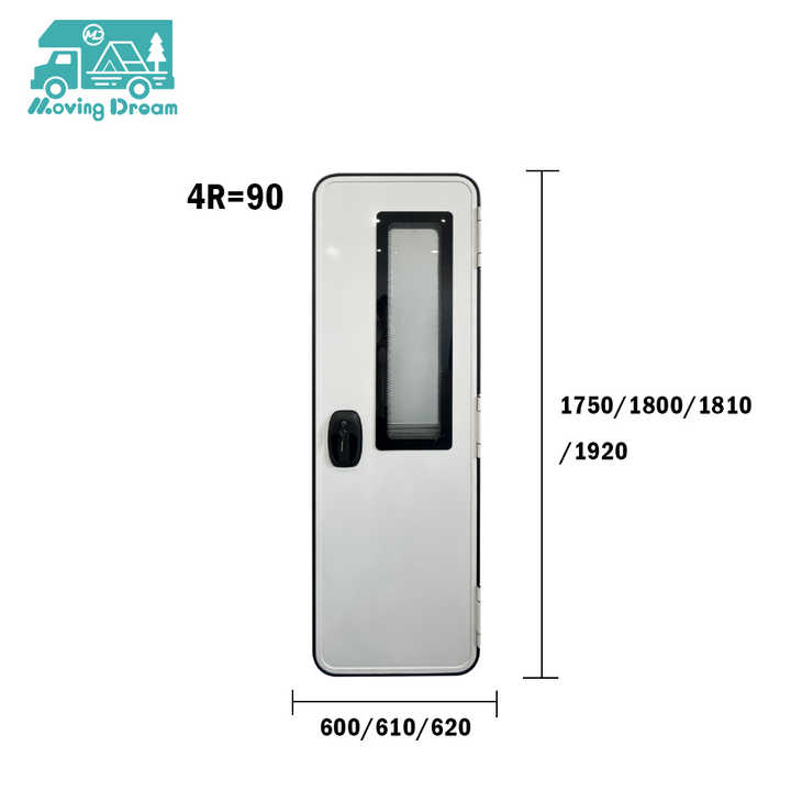 JDA Camper RV Doors Entrance Door European Design RV Door Double Layer ...