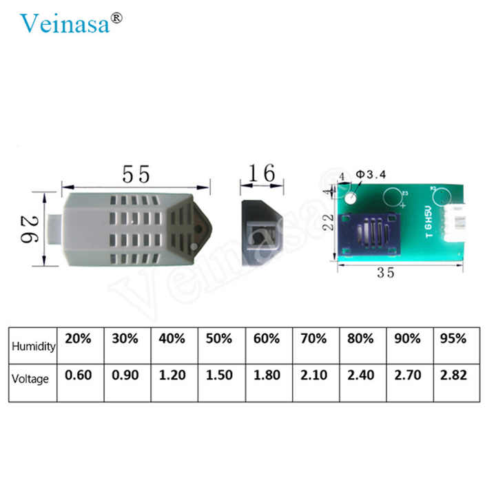 HRTM030 Temperature and Humidity Sensor Thermistor NTC 10K Moisture ...