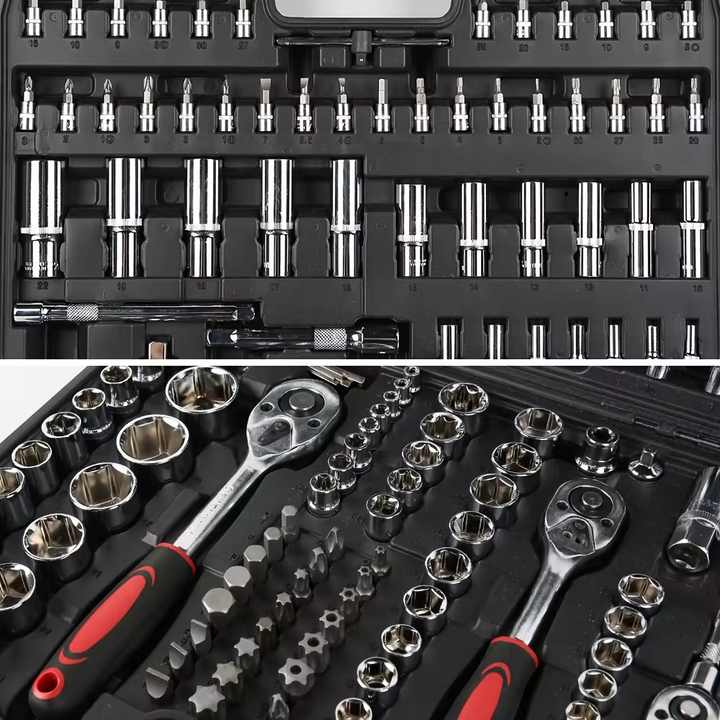 Auto Repair Mechanic Tool Kit Home Mechanic Socket Wrench Drive 172pcs ...
