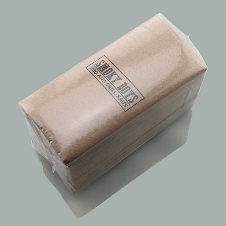 FSC Food Contact Safe Custom Printing Brown Dinner Napkins ...
