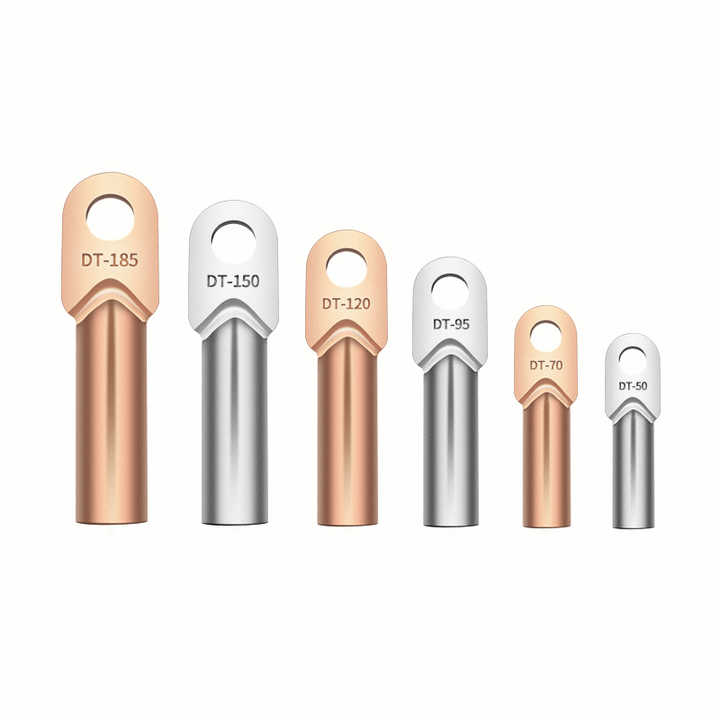 DT Copper Cable Lug Wiring Terminal DT 6-300mm Wire Battery Connection ...