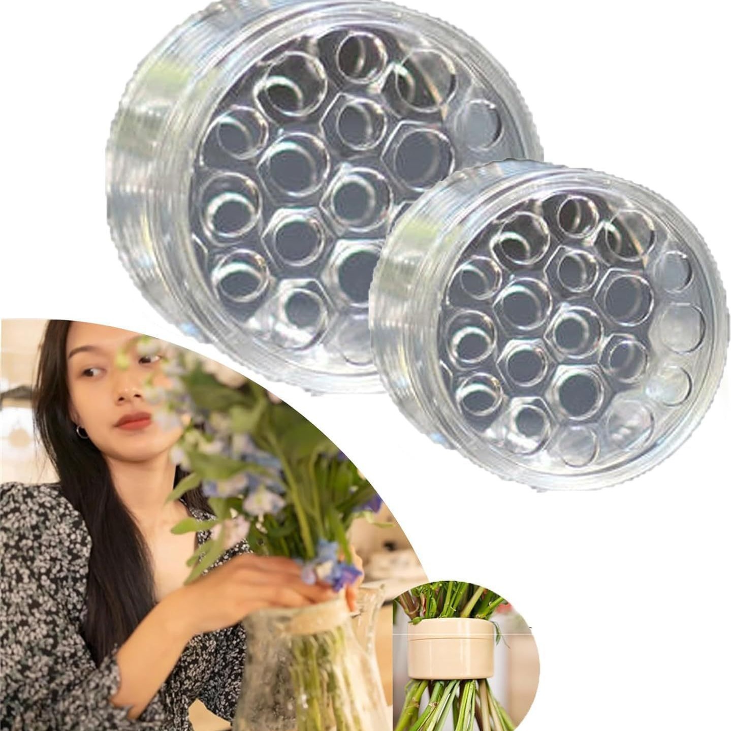 Spiral Flower Stem Holder - Modern Eco-Friendly Design