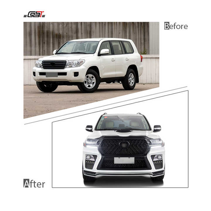 GBT Factory LC200 Bodykit Upgrade Bumpers Grille Fender For Toyota 2008-2015 Land Cruiser 200 ...