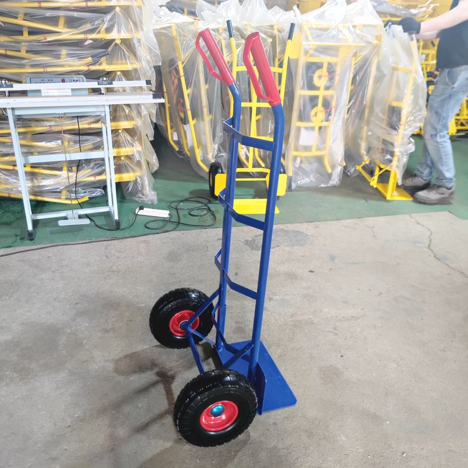 Heavy Duty Industrial Metal Hand Trolley Tool Cart with Air Wheels ...