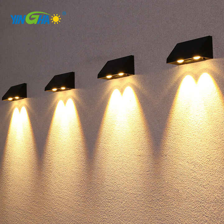 Warm White Exterior Wall Mounted IP65 Waterproof Garden LED