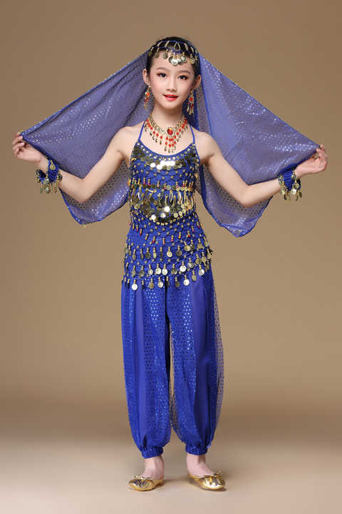Belly Dance Top Pants Suit Outfit Indian Theme Dance Bollywood ...