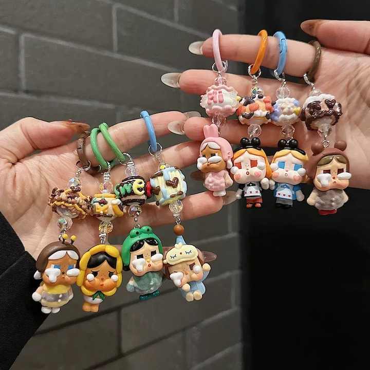 POP MART Cry Baby Powerpuff Girl Hello Kitty Keychain DIY