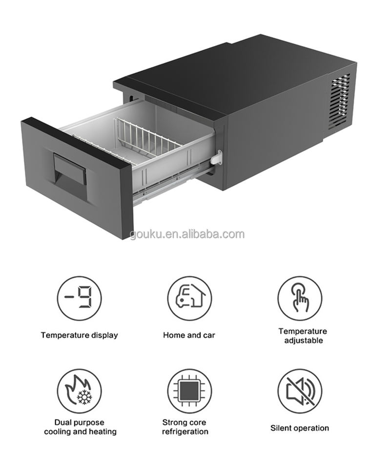 12 Volt Compressor Drawer Fridge 20L - Portable & Efficient