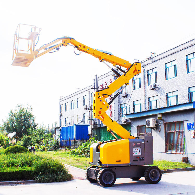 Articulating Ladder Types Hydraulic Cherry Picker 8M Boom Lift Towable ...