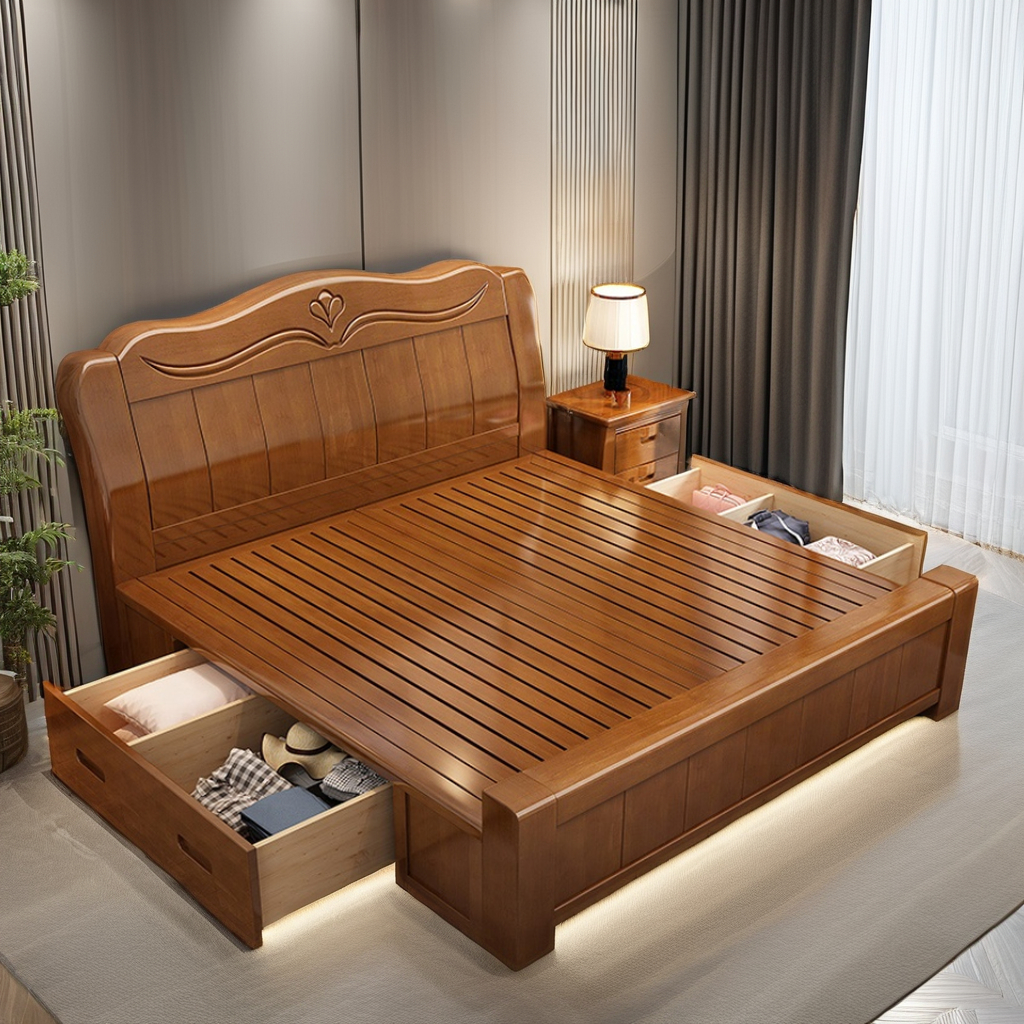 Simple box bed design store