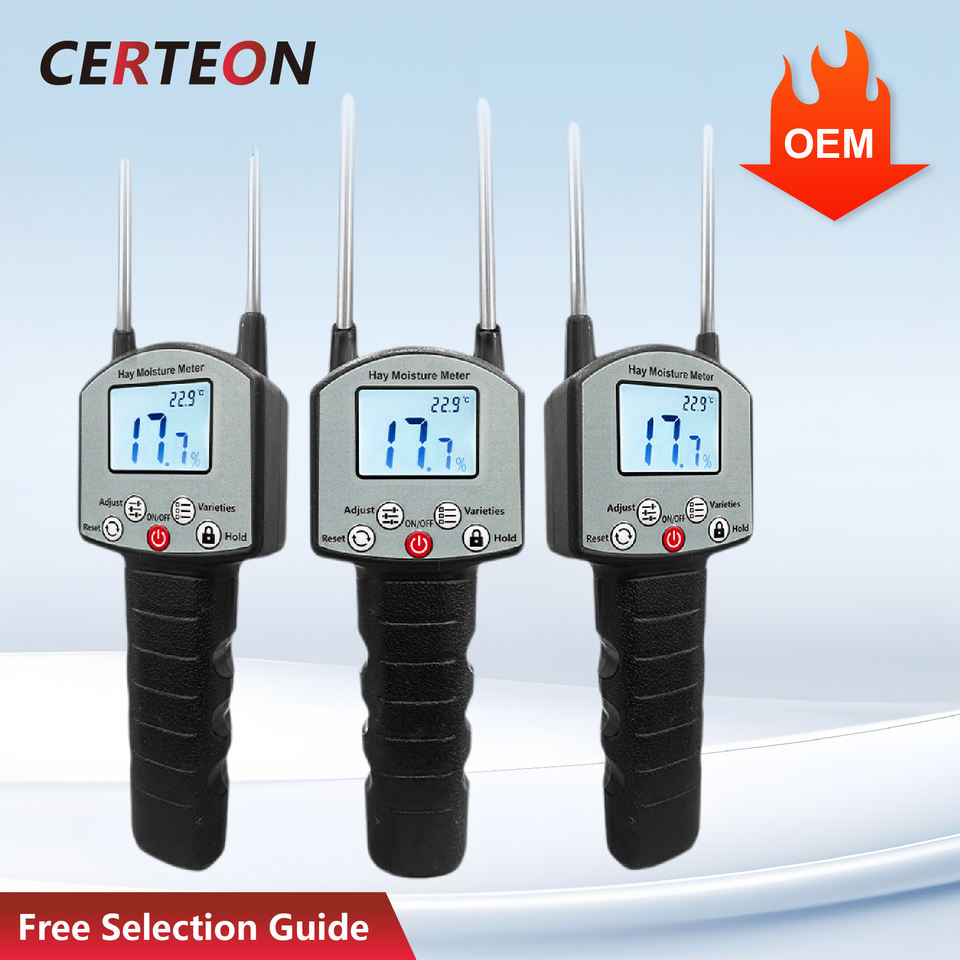 BLA-100 Portable Digital Hay Moisture Meter 0-80 Percent LCD Hay Bale ...