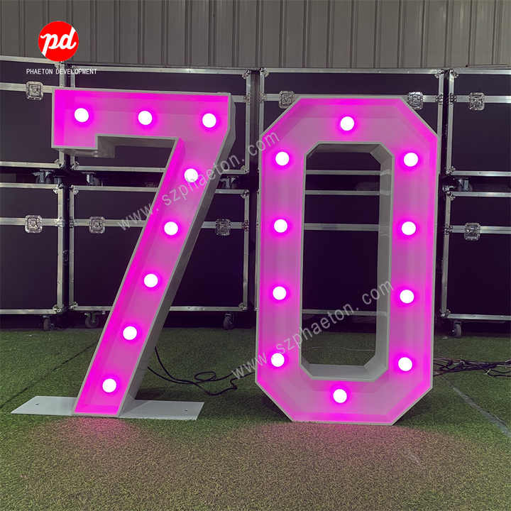 70th 75th birthday party decorations, giant light up marquee numbers ...
