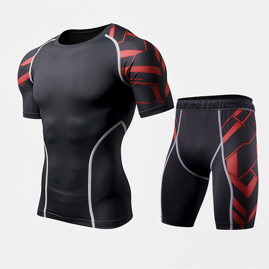 Men's Sports Active Running Long Sleeve Rash Guard Pants
