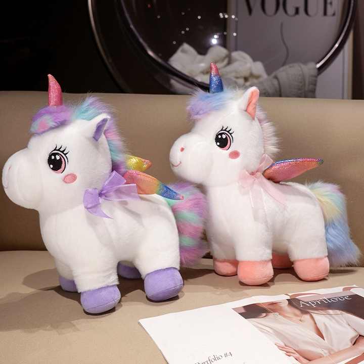 Custom Cute Soft Unicorn Stuffed Animal Plush Toys Party Supplies ...