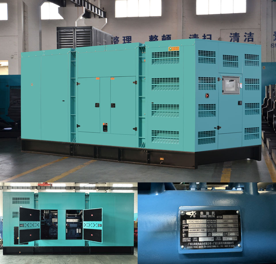 For Diesel Generator 700KVA/560KW Silent Type with ATS EPA China ...