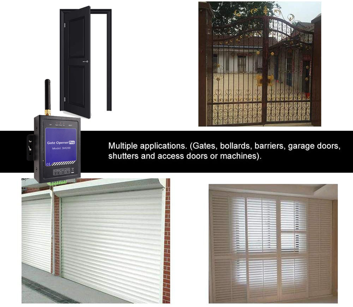 Modern Smart Gate Controller GSM Dialer SM200 2G/4G Relay Switch for ...
