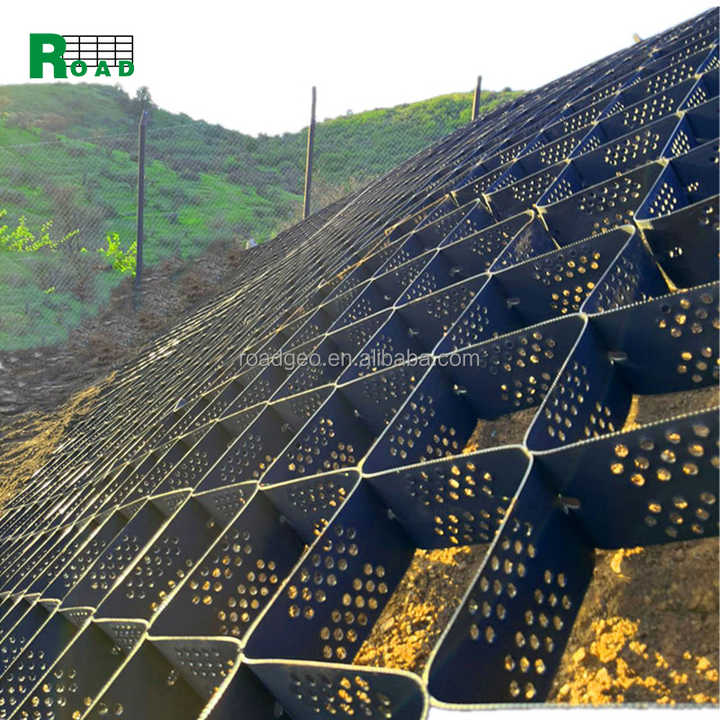 HDPE Geocell Textured/Perforated for Retaining Wall/Road Reinforcement ...