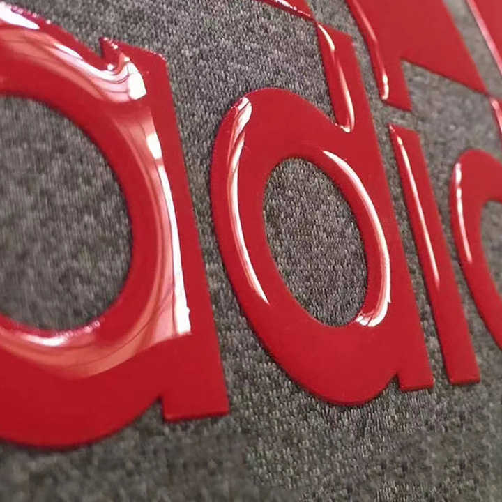 Custom Rubber 3D Raised Effect Brand Name Embossing Logo