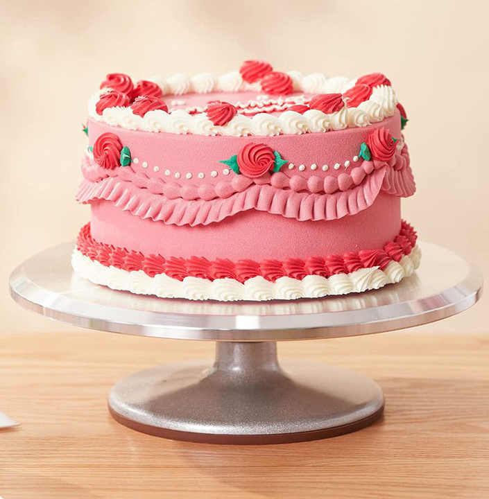 12-Inch Revolving Cake Decorating Turntable Kitchen Display Stand ...