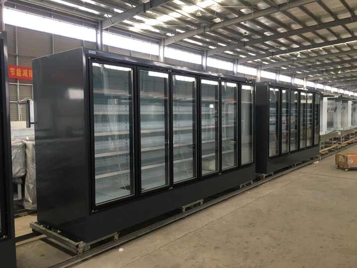 10-door Insulated Glass Walk-in Freezer Cooler for Beer Display