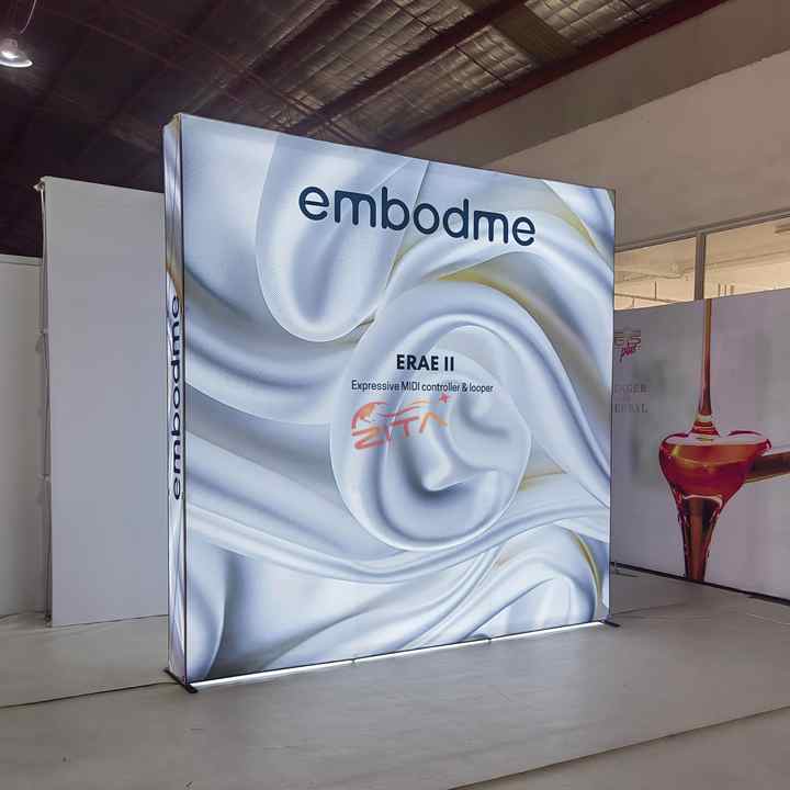 10ft x 10ft Portable LED Backlit SEG Backdrop Stand for Trade Show ...