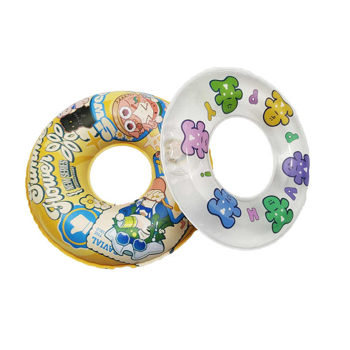 Custom Floating Keychains Inflatable Swim Ring Charm Mini PVC Keychains ...